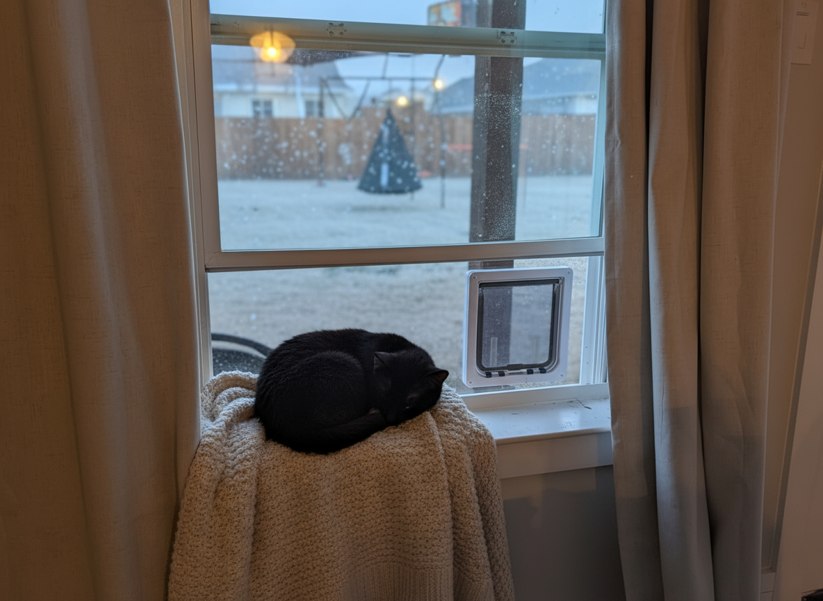 Cat Window Inserts for Cold Weather | Draft-Free Cat Doors – Cat Flap ...