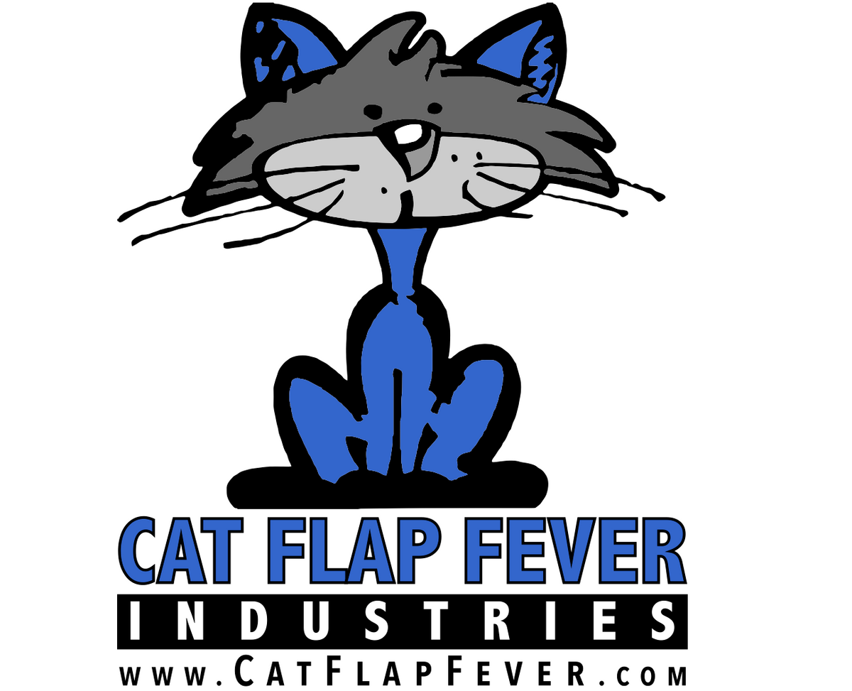 Cat Door Window Insert. Made with solid PVC base and locking flap ...